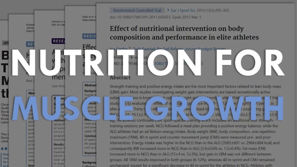 Nutrition Guidelines for Muscle Growth | Calories, Protein ...