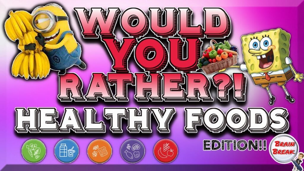 Would You Rather? Fitness (Healthy Foods) 🍎 This or That 🍎 MyPlate 🍎 ...